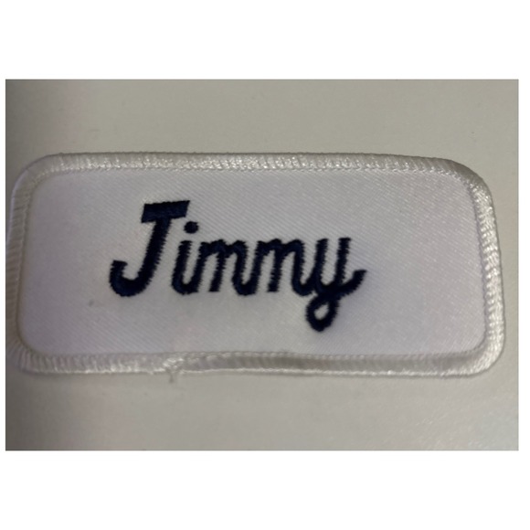 Design | Jimmy Name Patch Embroidered Applique Uniform Work Shirt Iron ...